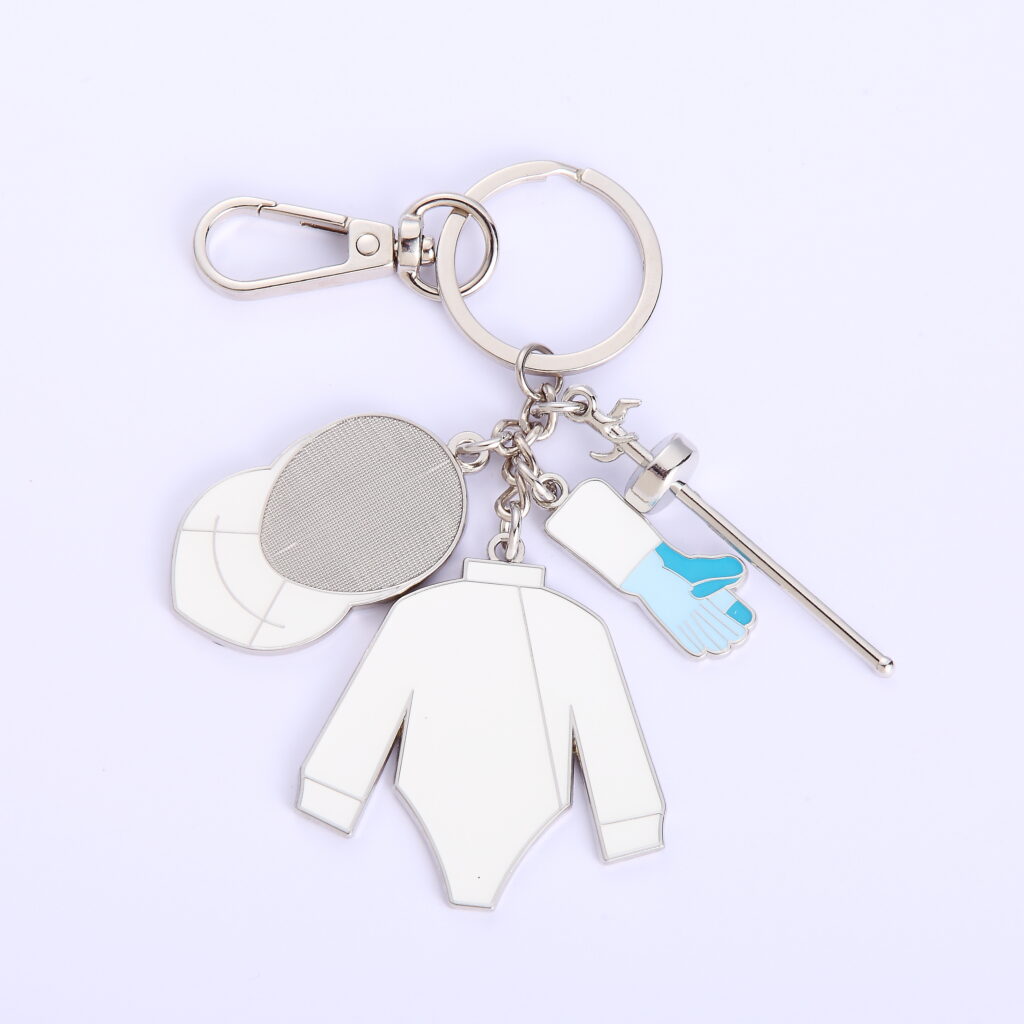 Metal Keychain Set Epee – Fencing Duck